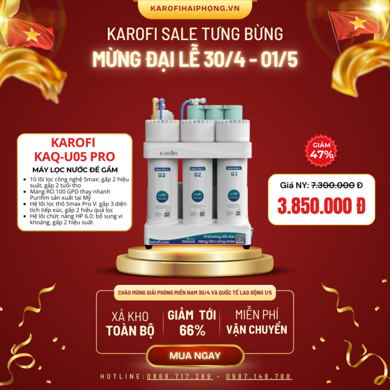 Máy lọc nước để gầm Karofi KAQ-U05 Pro - Karofi Hải Phòng
